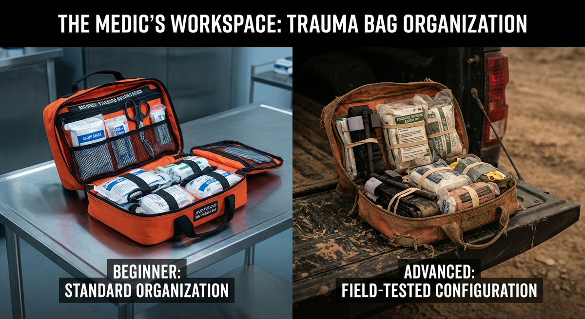 The Medic’s Workspace: Trauma Bag Organization (Beginner vs. Advanced ...
