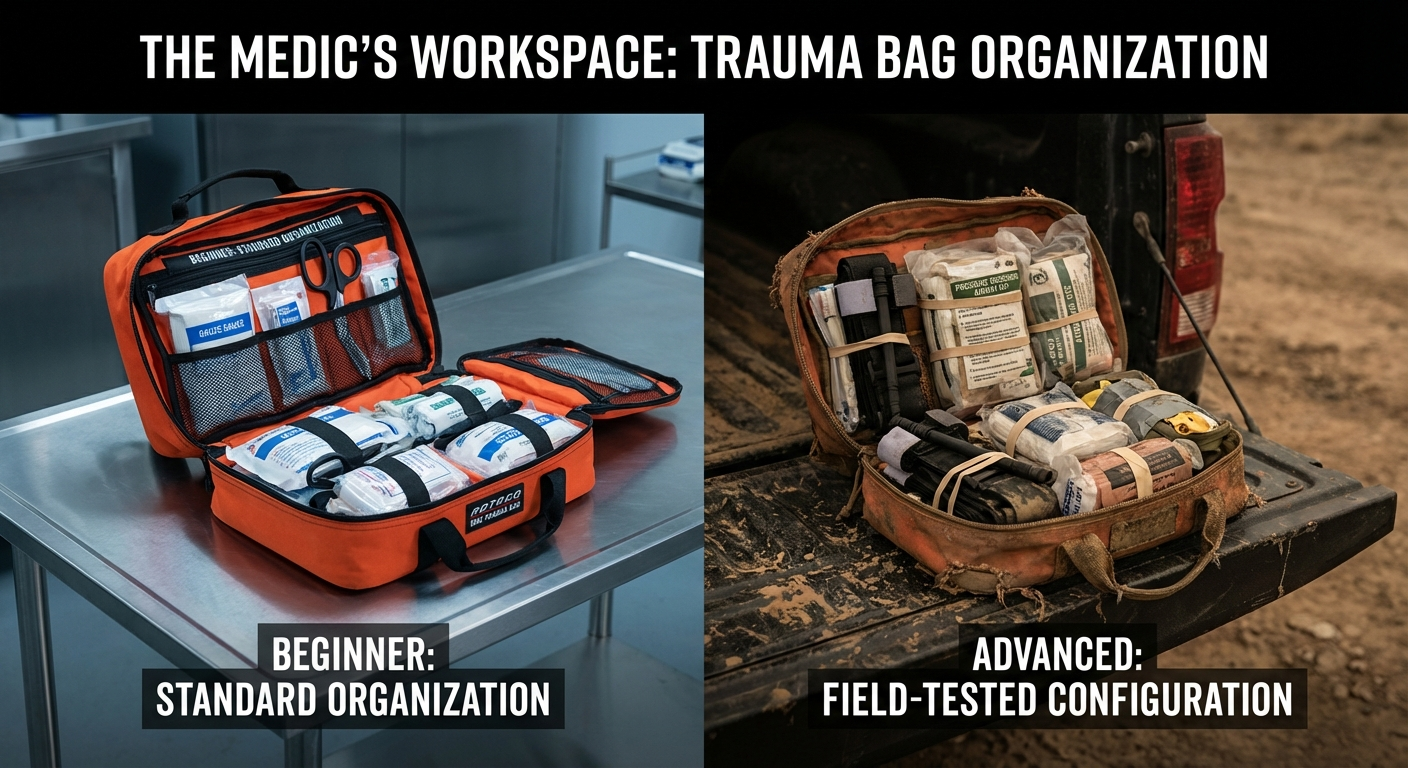 The Medic’s Workspace: Trauma Bag Organization (Beginner vs. Advanced ...