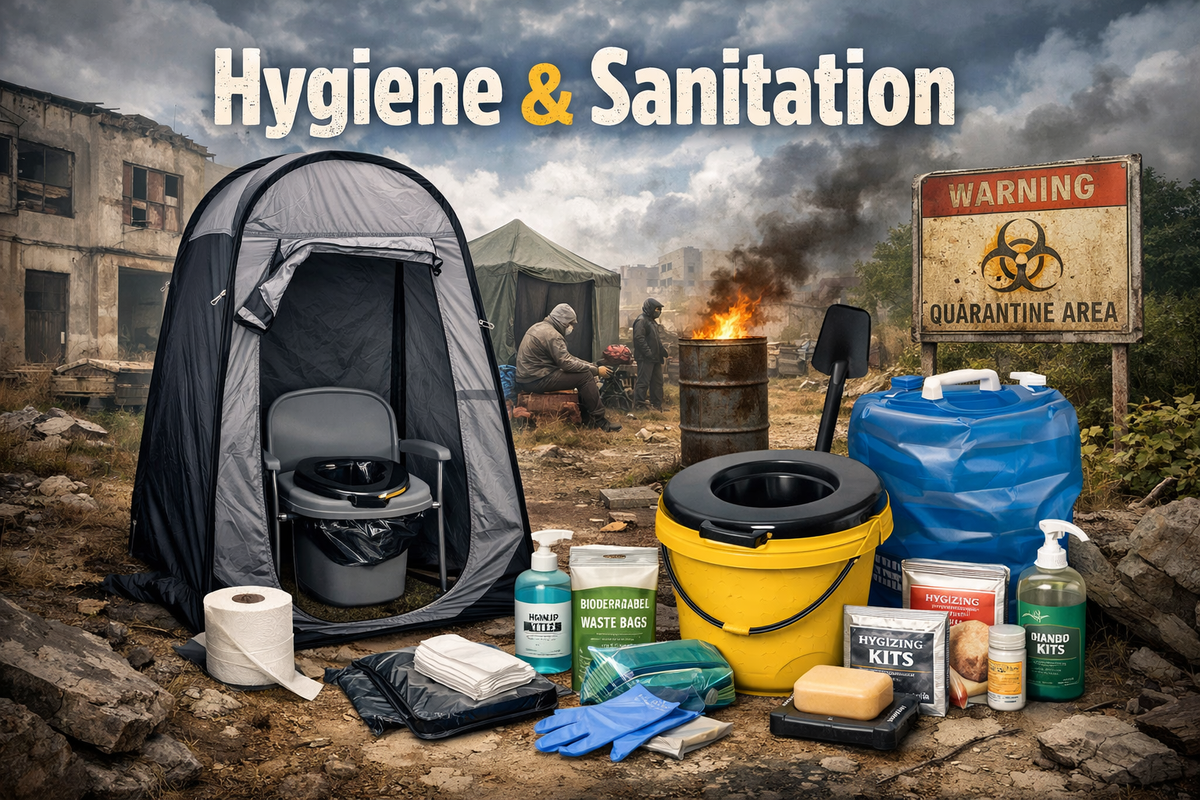 Emergency Sanitation Supplies & Hygiene Kits | Portable Toilets — Luminary