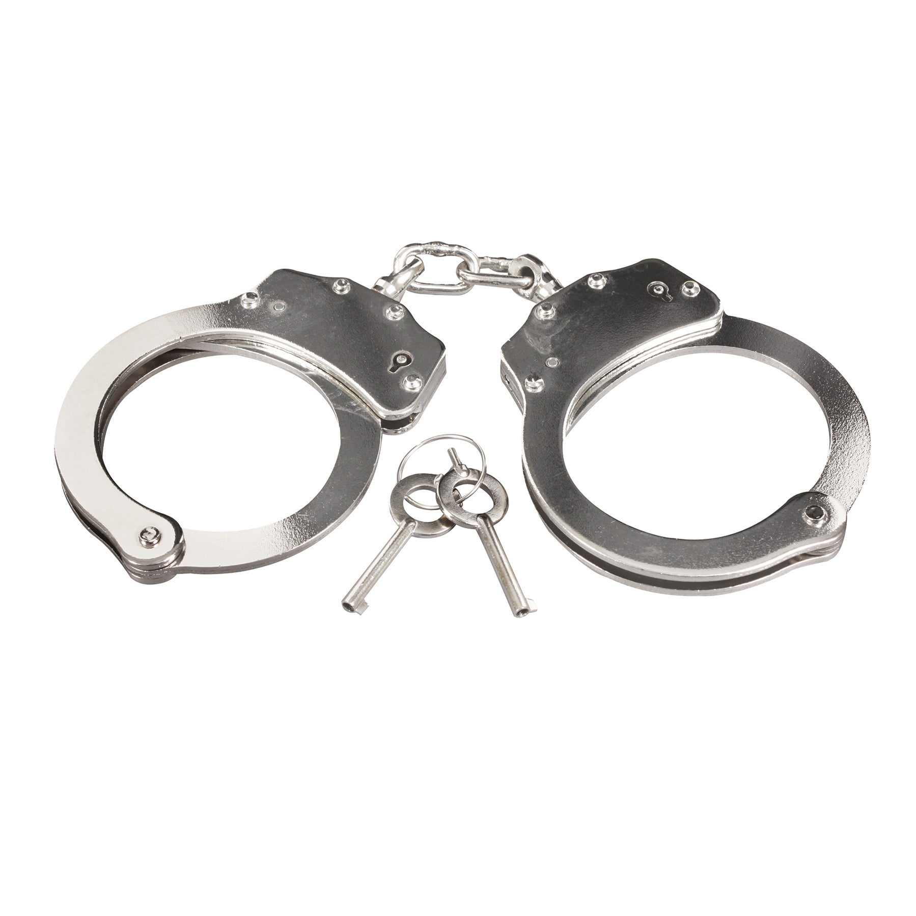 Rothco Double Lock Handcuffs | Nickel-Plated Steel Restraints — Luminary