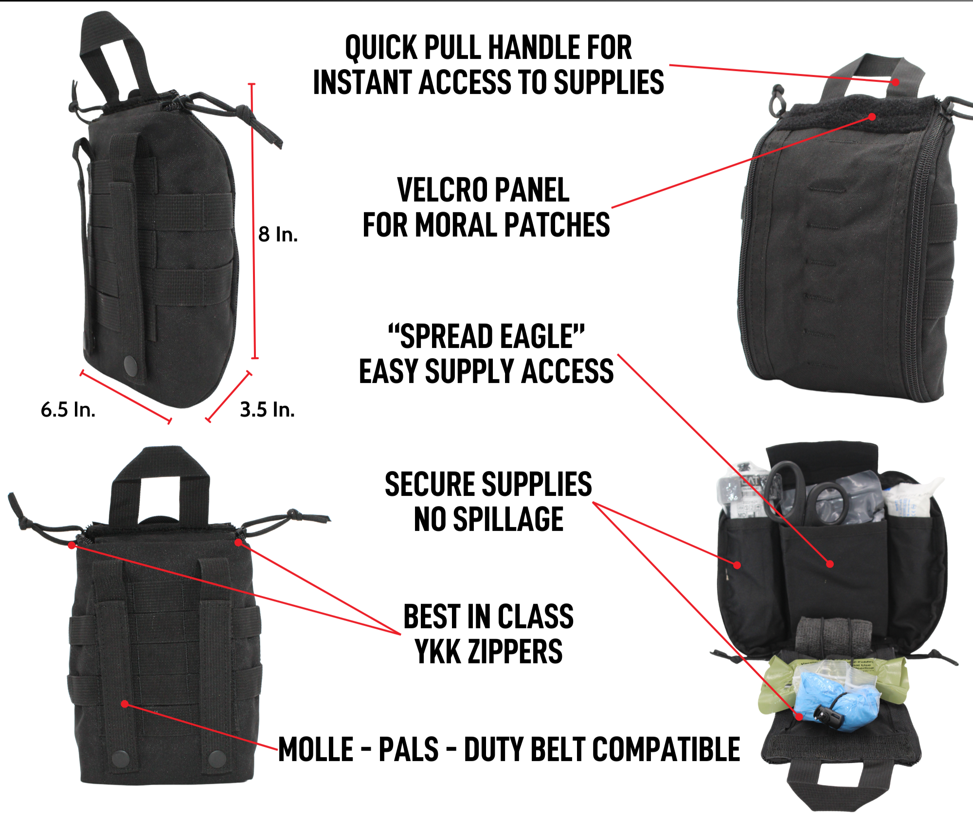 Elite Patrol Trauma Kit – Pro IFAK - Rapid-Open Medical Kit — Luminary