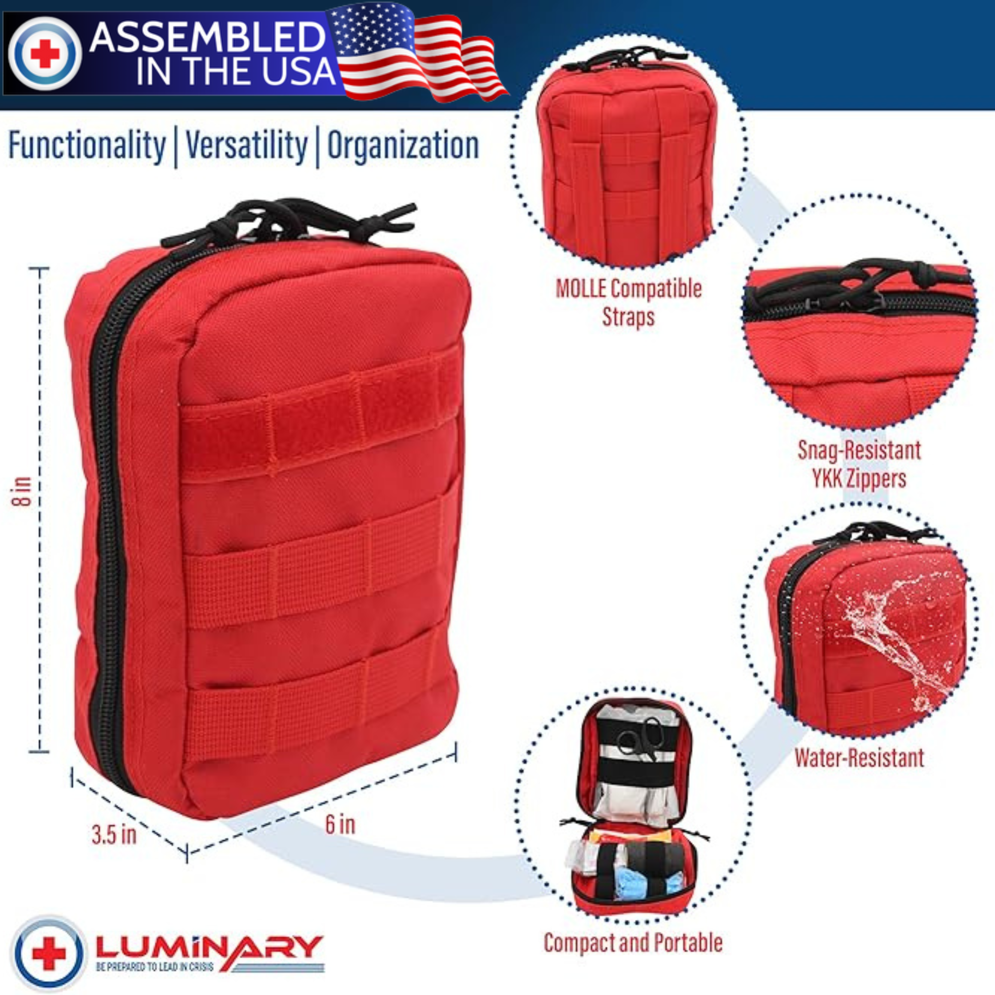 Elite First Aid Advanced Tactical IFAK – Gunshot Trauma Kit — Luminary