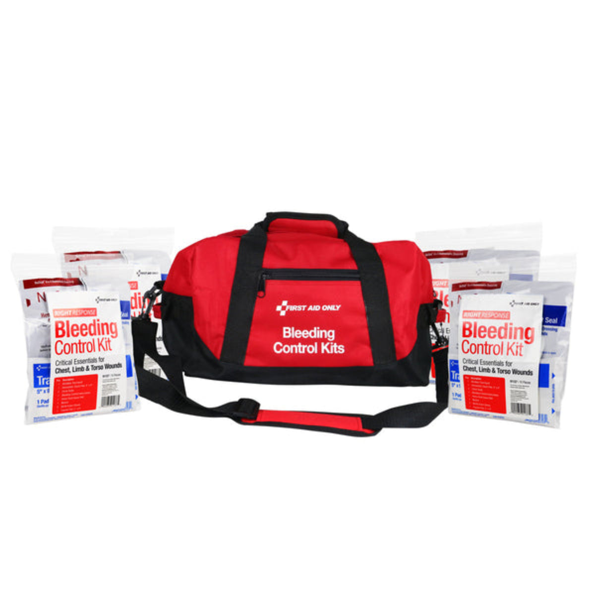 First Aid Only Multi-Victim Bleeding Control Throw Bag (4 Kits) — Luminary