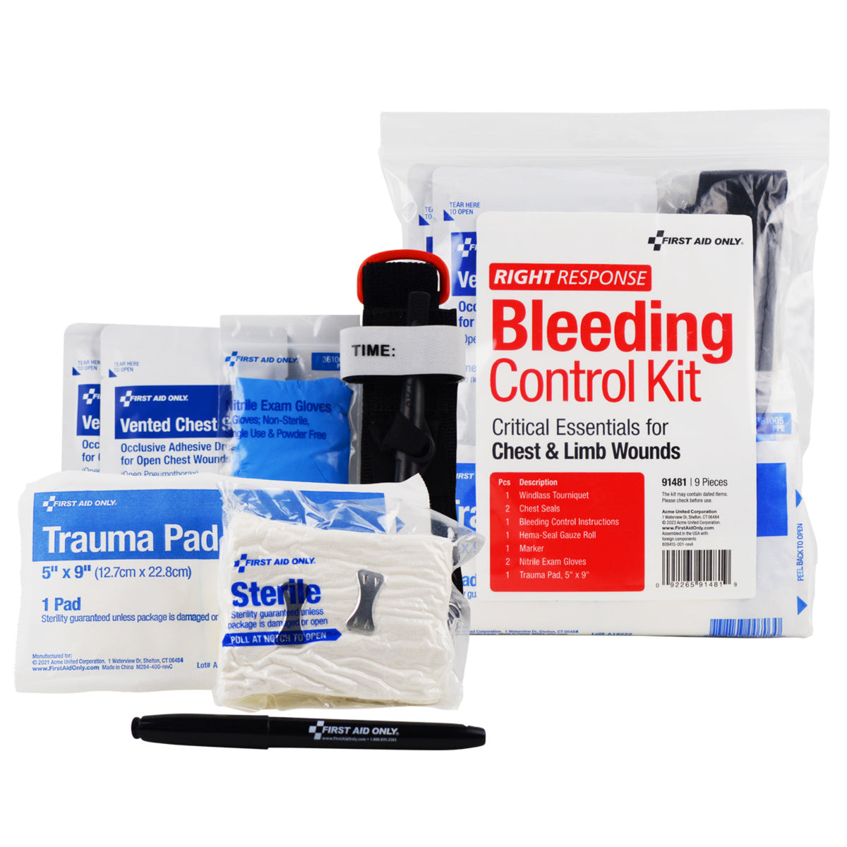 FAO Bleeding Control Kit for Limb & Chest Wounds — Luminary