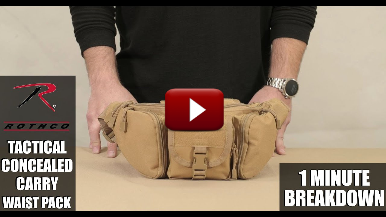 Rothco Tactical Concealed Carry Waist Pack – 5-Pocket EDC Hip Bag ...
