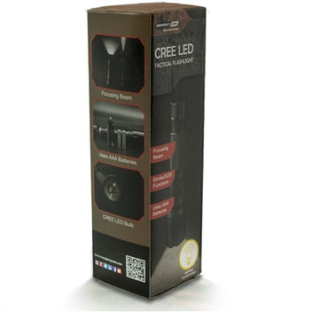 CREE LED Tactical Flashlight – High-Intensity Zoomable (3x AAA) — Luminary